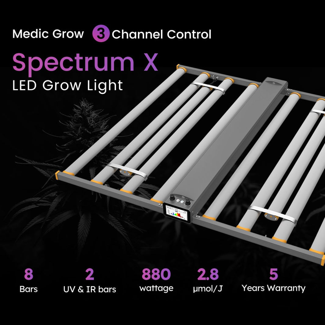 Spectrum X | Adjustable Spectrum LED Grow Lights | IR & UV – Medicgrow